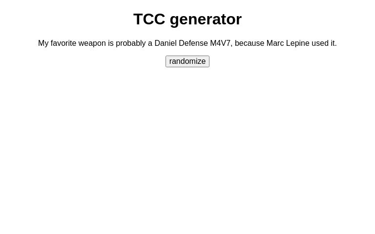 TCC generator