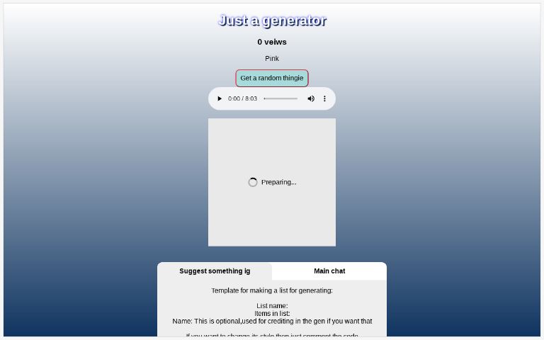 Just a generator