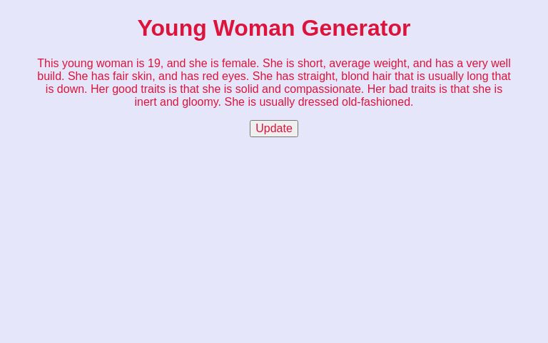 Young Woman Generator