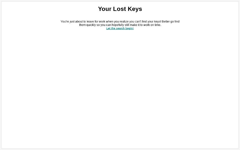 Your Lost Keys ― Perchance Generator