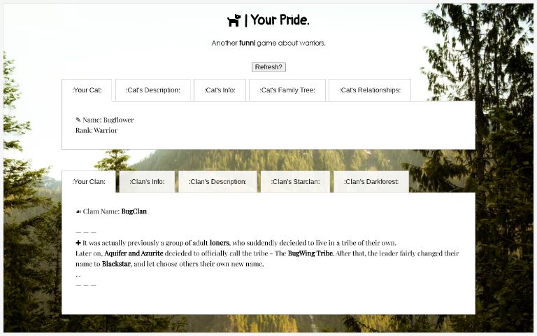 | Your Pride. ― Perchance Generator