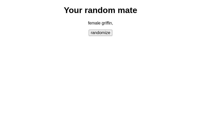 Your random mate ― Perchance Generator