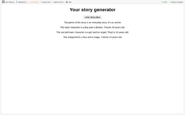 Your story generator