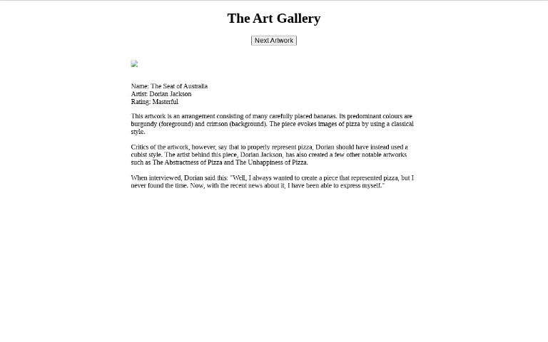 The Art Gallery ― Perchance Generator