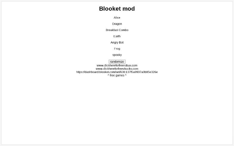Blooket mod ― Perchance Generator