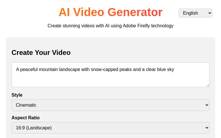 Create Your Video ― Perchance Generator