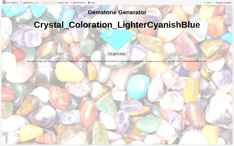 Gemstone Generator