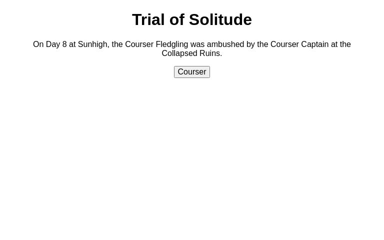 Trial of Solitude ― Perchance Generator