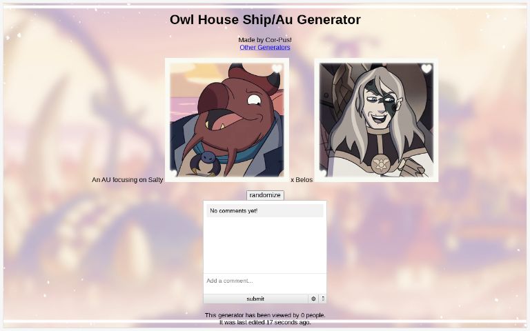 Owl House Ship/Au Generator