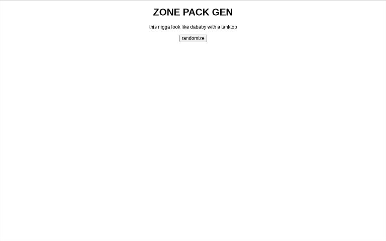 ZONE PACK GEN
