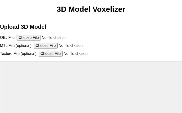 3D Model Voxelizer ― Perchance Generator