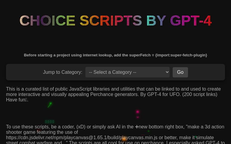 Script Collection ― Perchance Generator