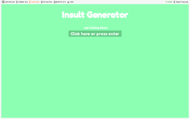 Insult Generator