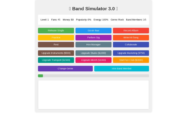 🎸 Band Simulator 3.0 🥁 ― Perchance Generator