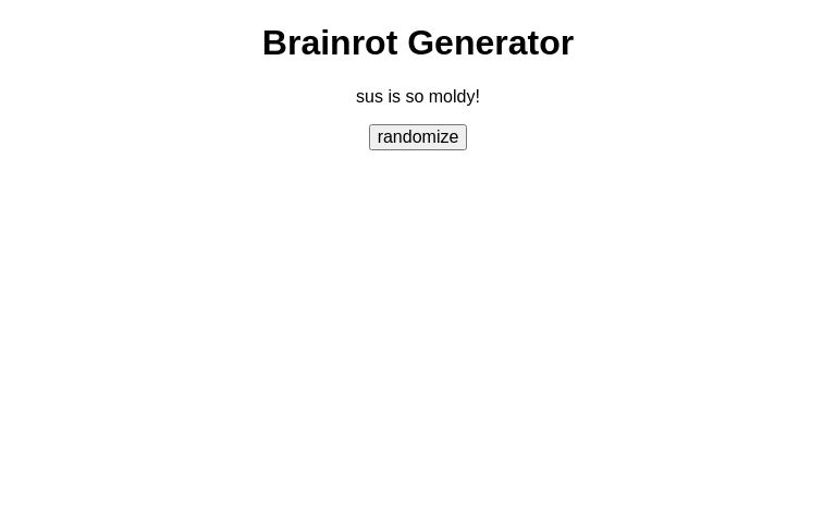 Brainrot Generator