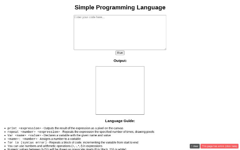Simple Programming Language ― Perchance Generator