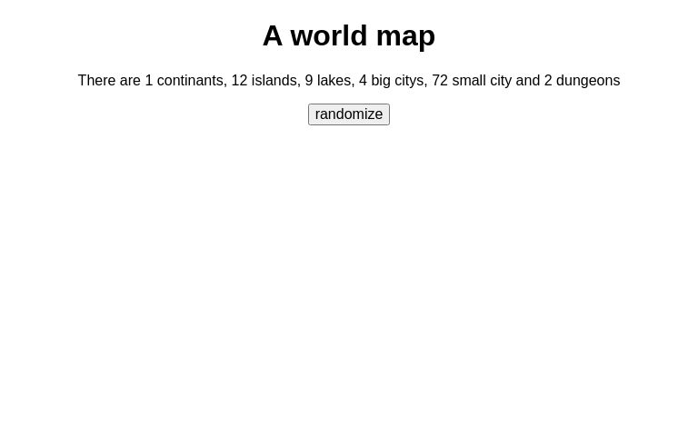 A world map ― Perchance Generator