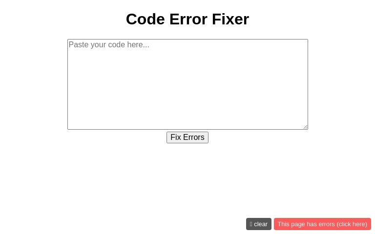 Code Error Fixer ― Perchance Generator
