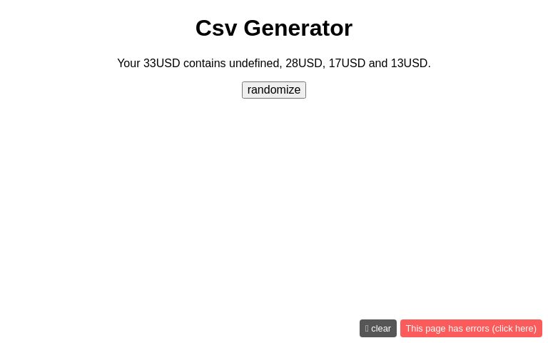 Csv Generator
