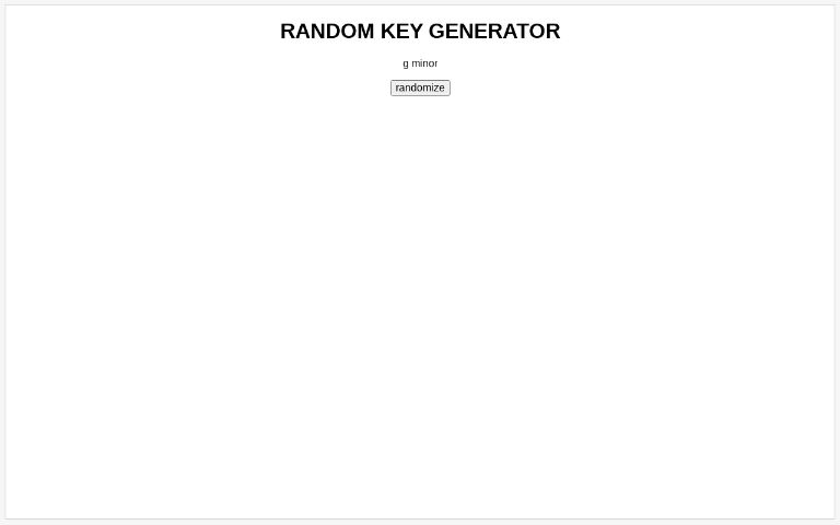 RANDOM KEY GENERATOR