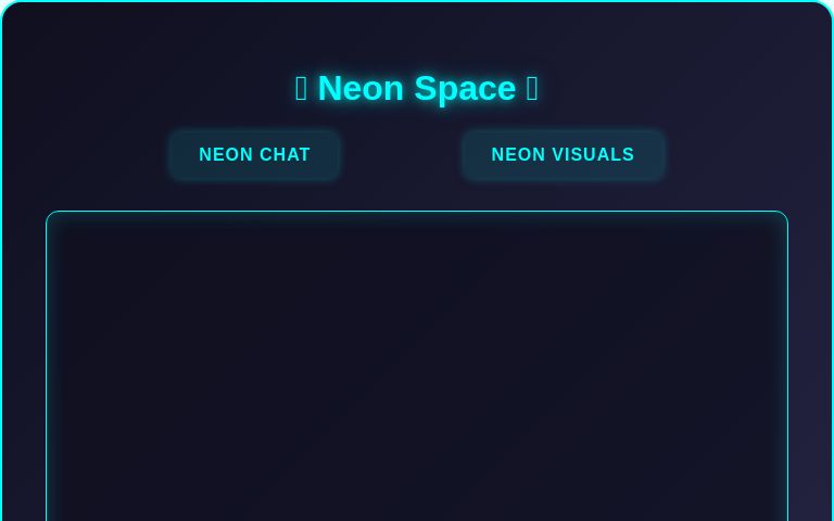 🌟 Neon Space 🌟 ― Perchance Generator