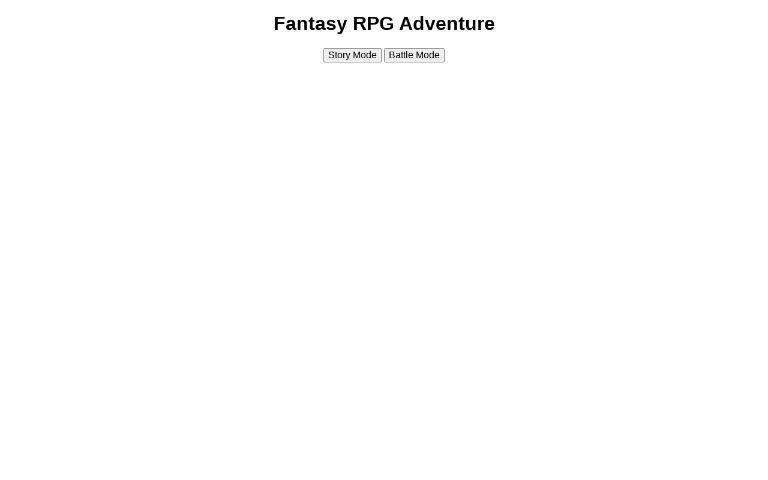 Fantasy RPG Adventure ― Perchance Generator