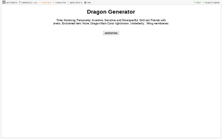 Dragon Generator