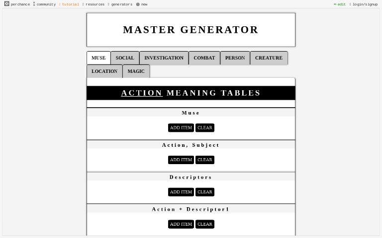 Master Generator