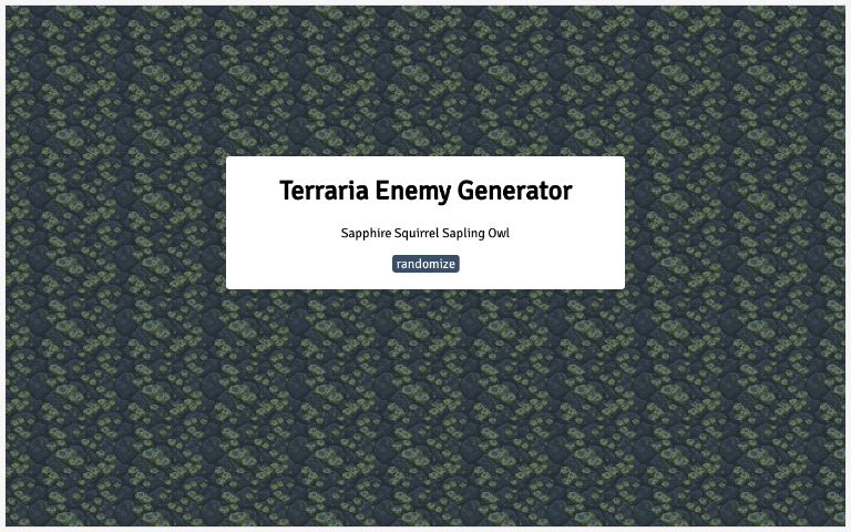 Terraria Enemy Generator
