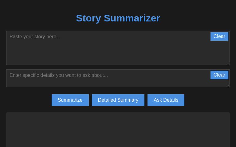 Story Summarizer ― Perchance Generator