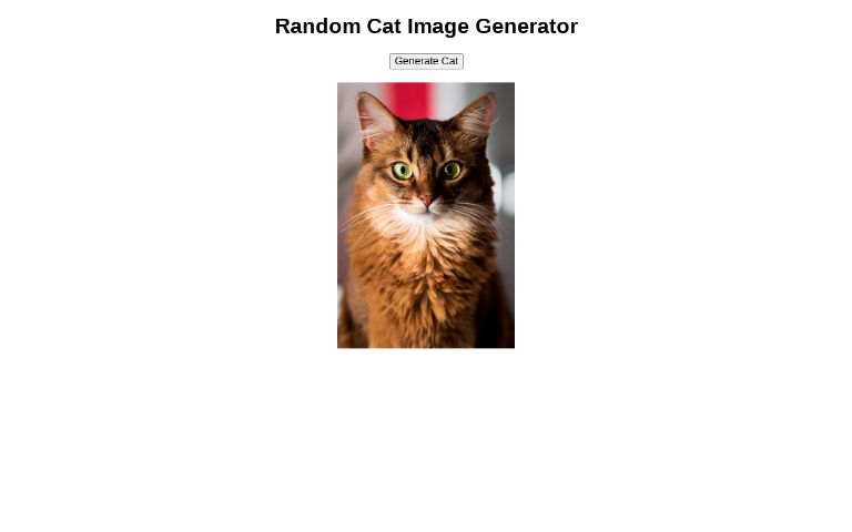 Random Cat Image Generator