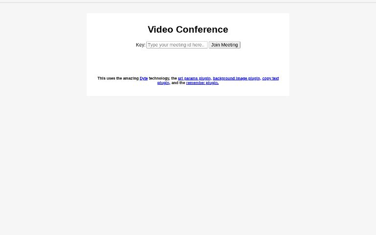 Video Conference ― Perchance Generator