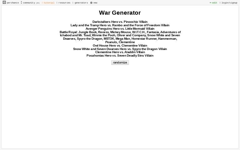 War Generator