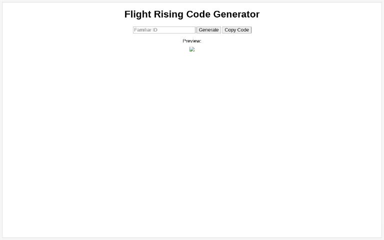 Flight Rising Code Generator