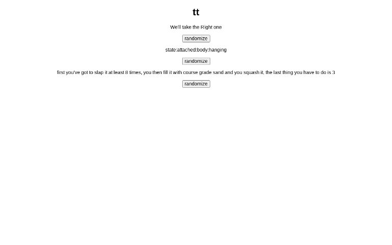 tt ― Perchance Generator