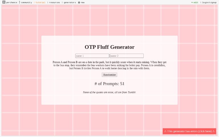 OTP Fluff Generator