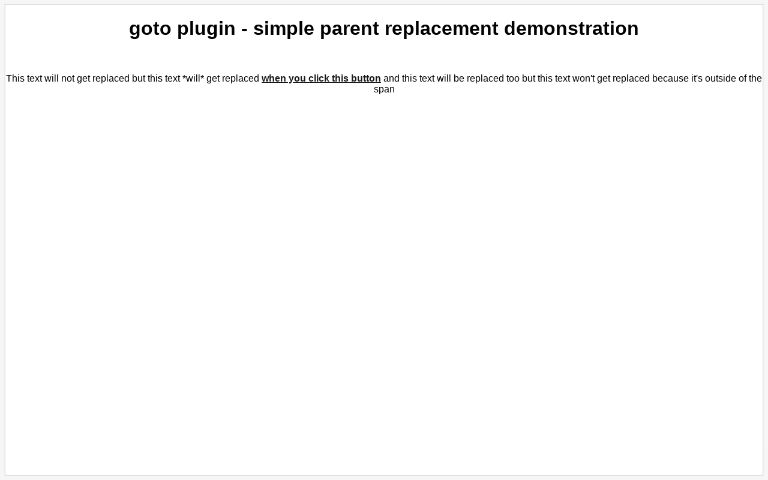 goto plugin - simple parent replacement demonstration
