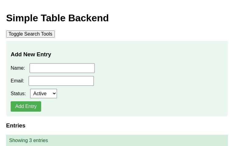 Simple Table Backend ― Perchance Generator