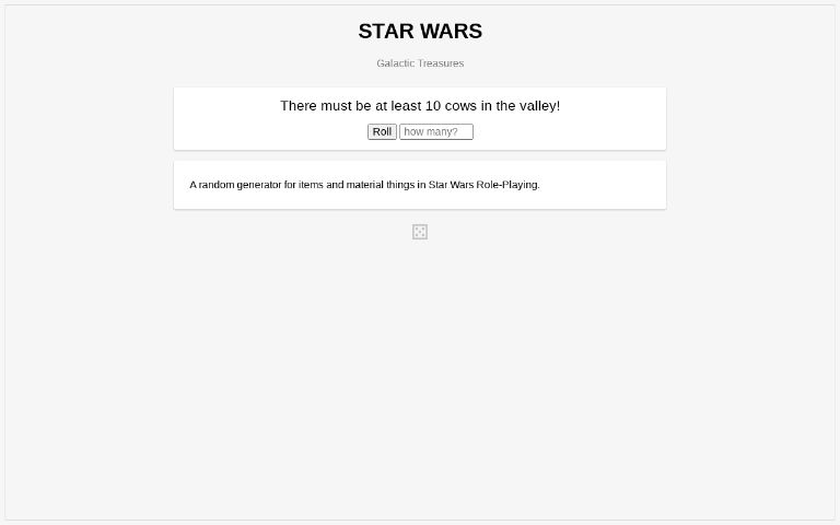 STAR WARS ― Perchance Generator