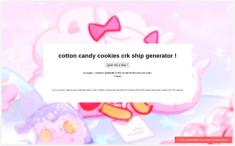 cotton candy cookies crk ship generator
