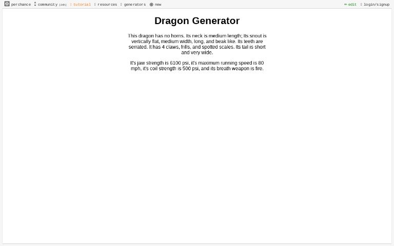 Dragon Generator