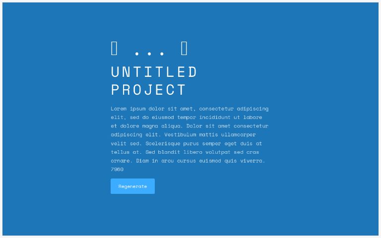 Untitled Project ― Perchance Generator