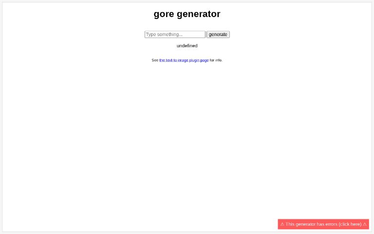 gore generator