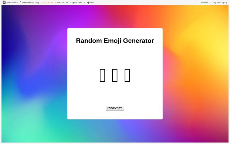 Random Emoji Generator
