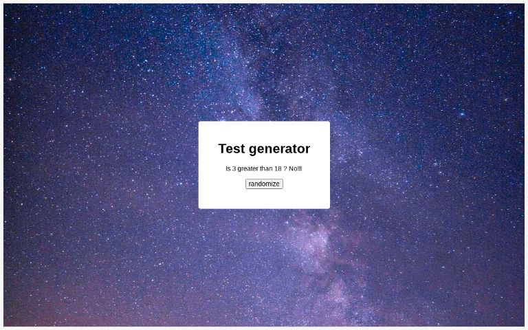 Test generator