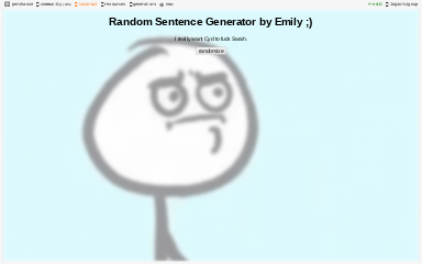 Random Sentence Generator by Emily ;)
