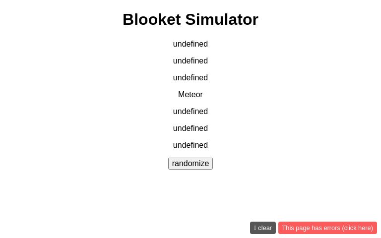 Blooket Simulator ― Perchance Generator