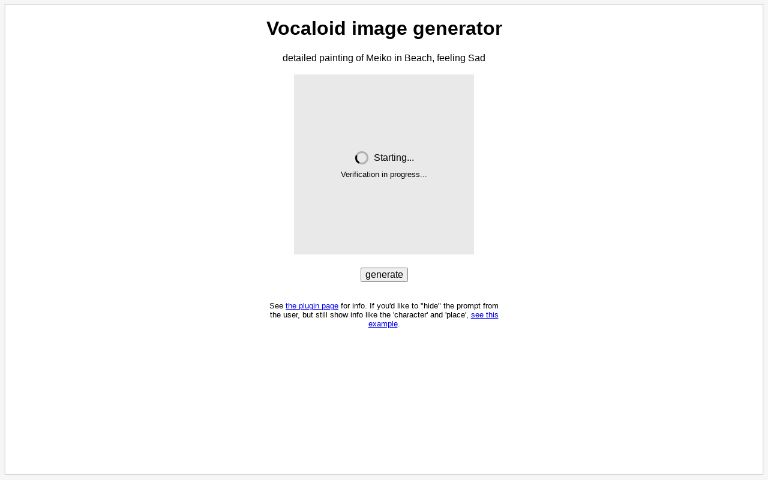 Vocaloid image generator