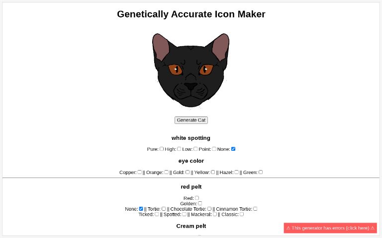 Genetically Accurate Icon Maker ― Perchance Generator
