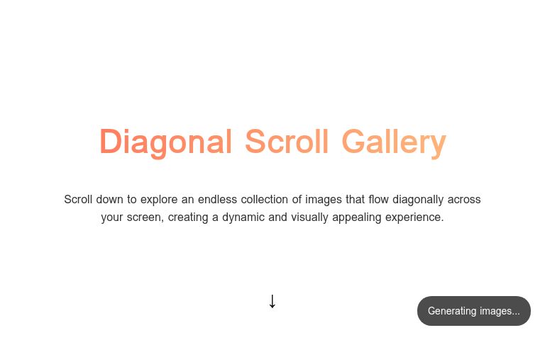 Diagonal Scroll Gallery ― Perchance Generator